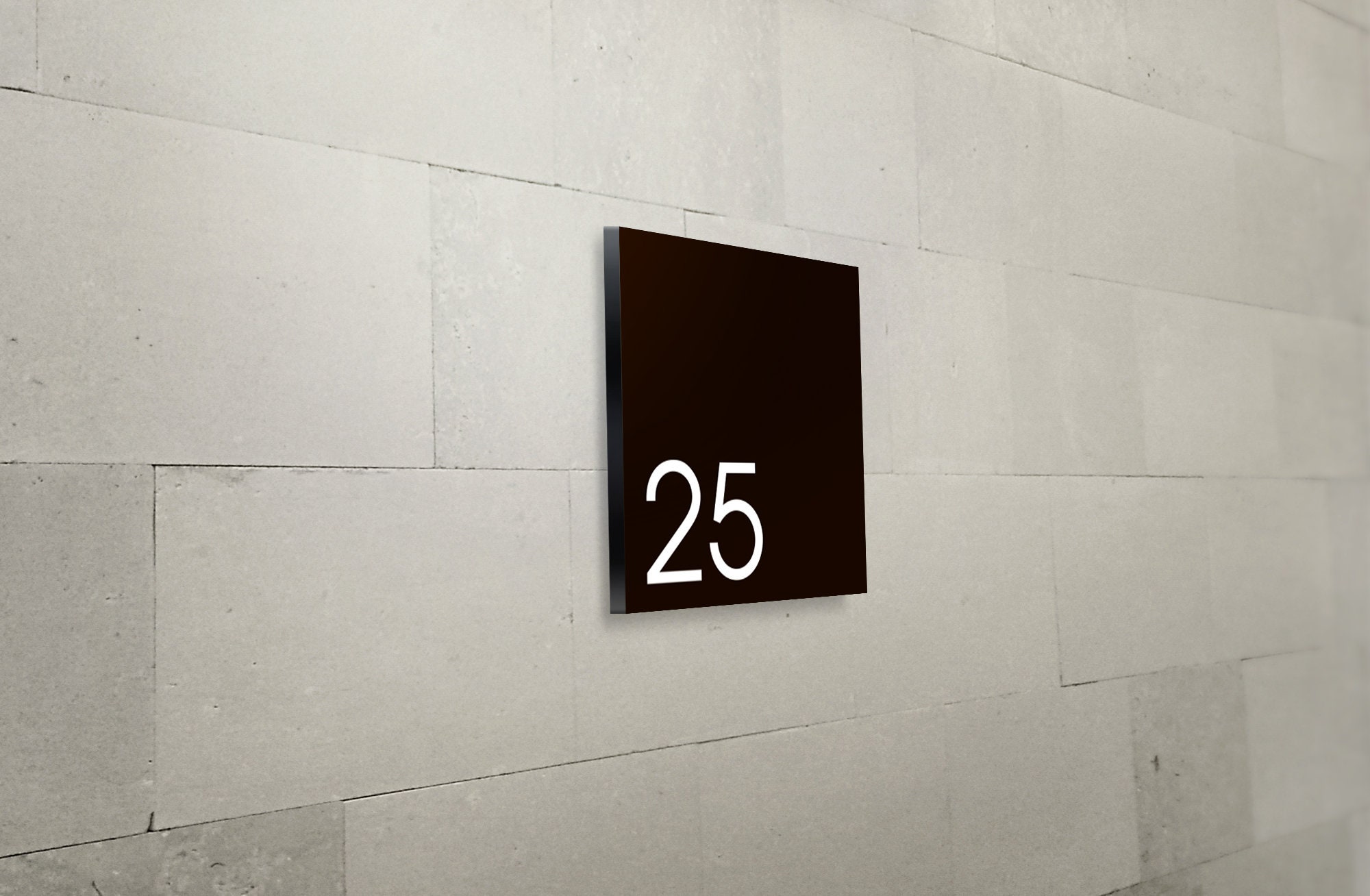Contemporary Acrylic Glass Room Number Sign Custom Office - Etsy