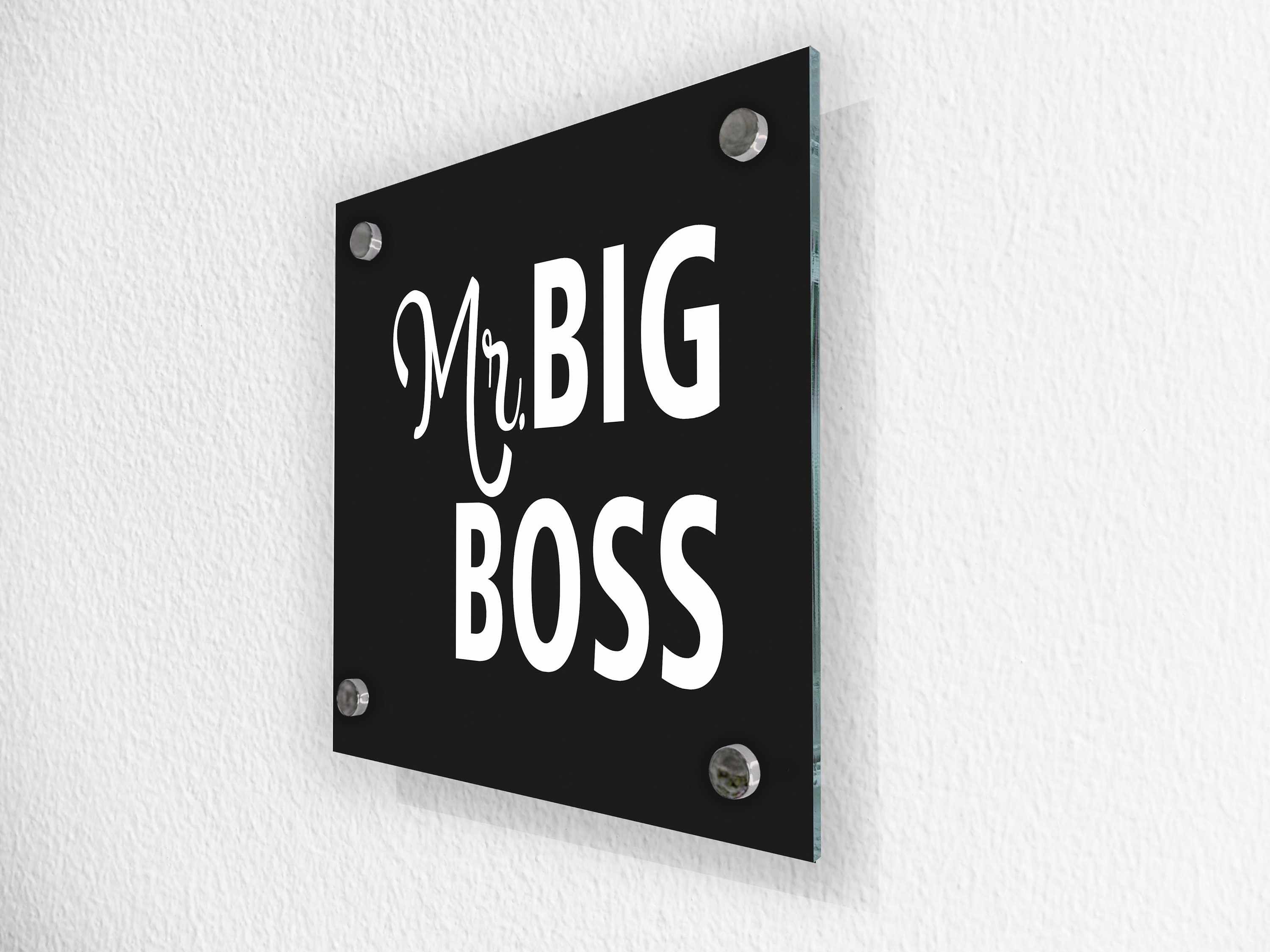 Mister Big Boss Sign Funny Gift For Dad Business Plaque | Etsy