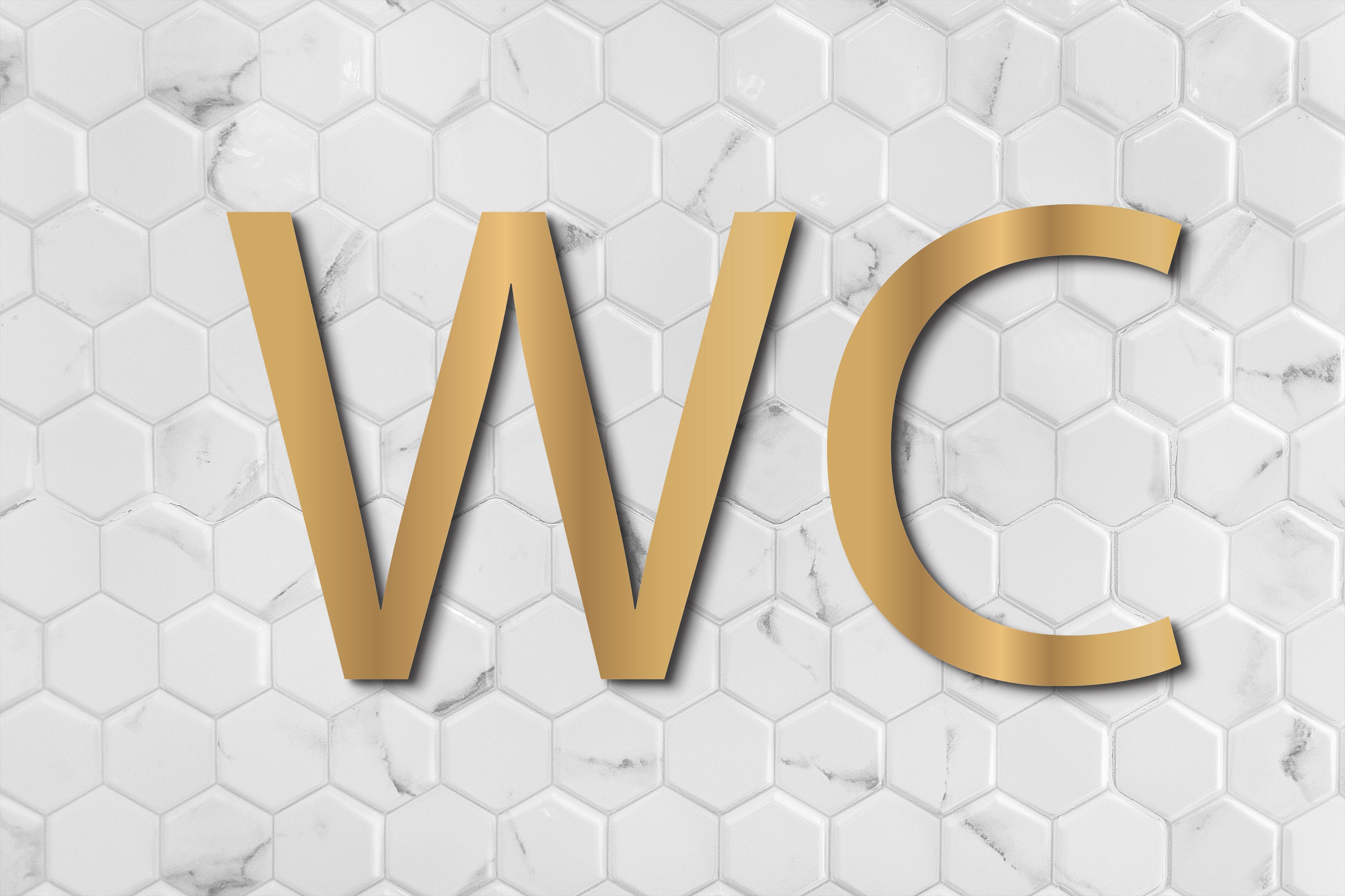 WC Bathroom 3D Sign, All Gender Restroom Sign, Modern Volumetric Plaque ...