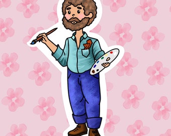 Bob Ross Sticker - Etsy