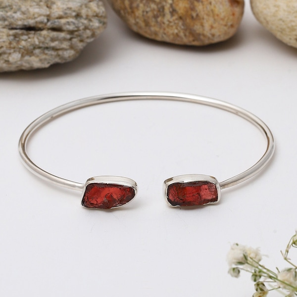 Garnet Bangle - Etsy