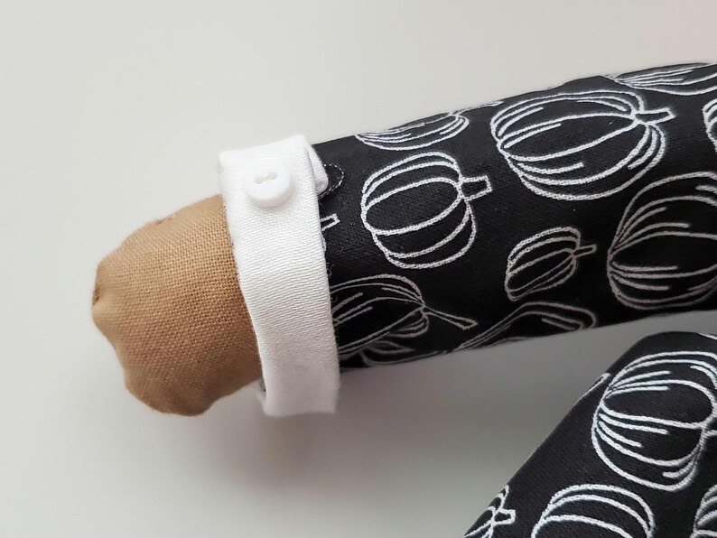 Pumpkin Head Rag Doll | Folk Art Handmade Cloth Doll | Halloween Jack-o ...