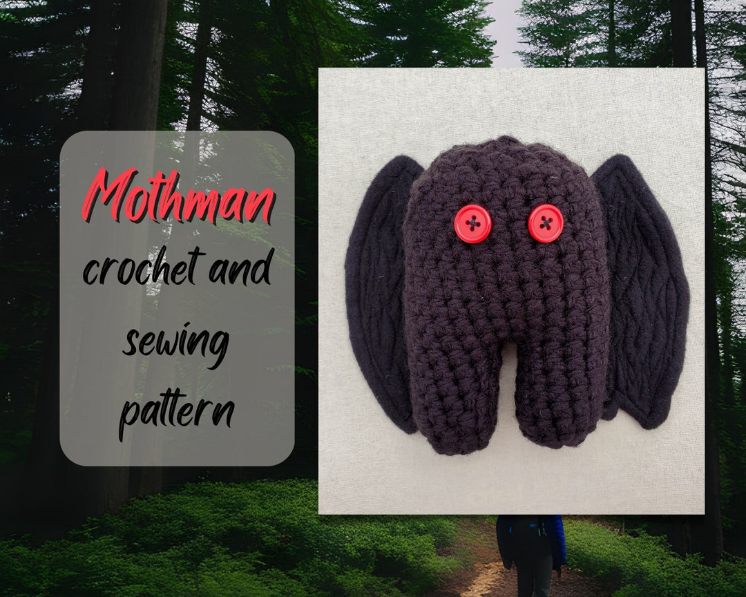 Mothman Cryptid Amigurumi Crochet Pattern Digital Download - Etsy