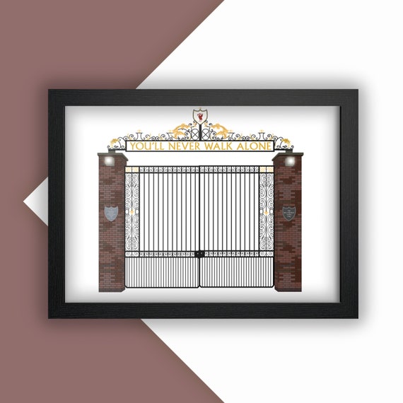 Shankly Gates at Anfield Original Print A4 & A3 Poster. - Etsy UK