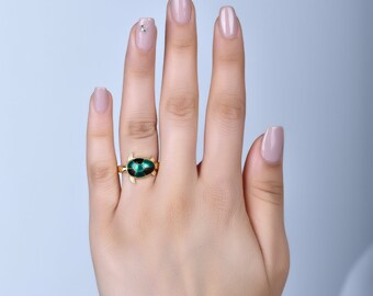 Green Turtle Ring - Etsy