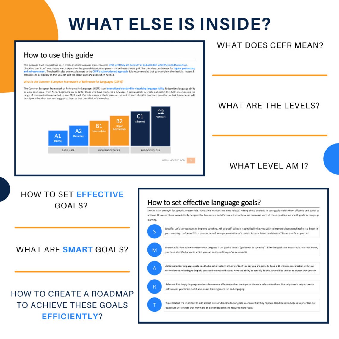 A1 Language Level Checklists Workbook | Etsy