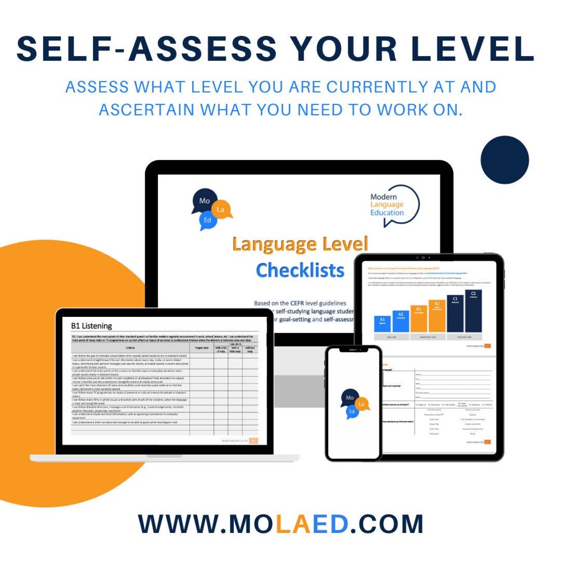 A1-C2 Language Level Checklists Workbook | Etsy