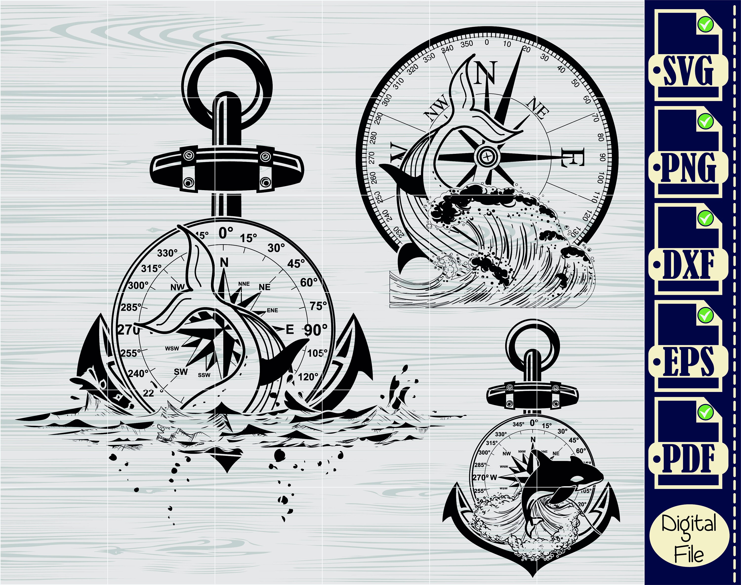 Compass SVG Bundle Nautical Compass SVG Scenic Compass - Etsy Canada