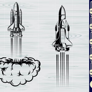 Rocketship SVG, Spacecraft SVG Bundle, Space Svg, Clipart, Cut Files ...