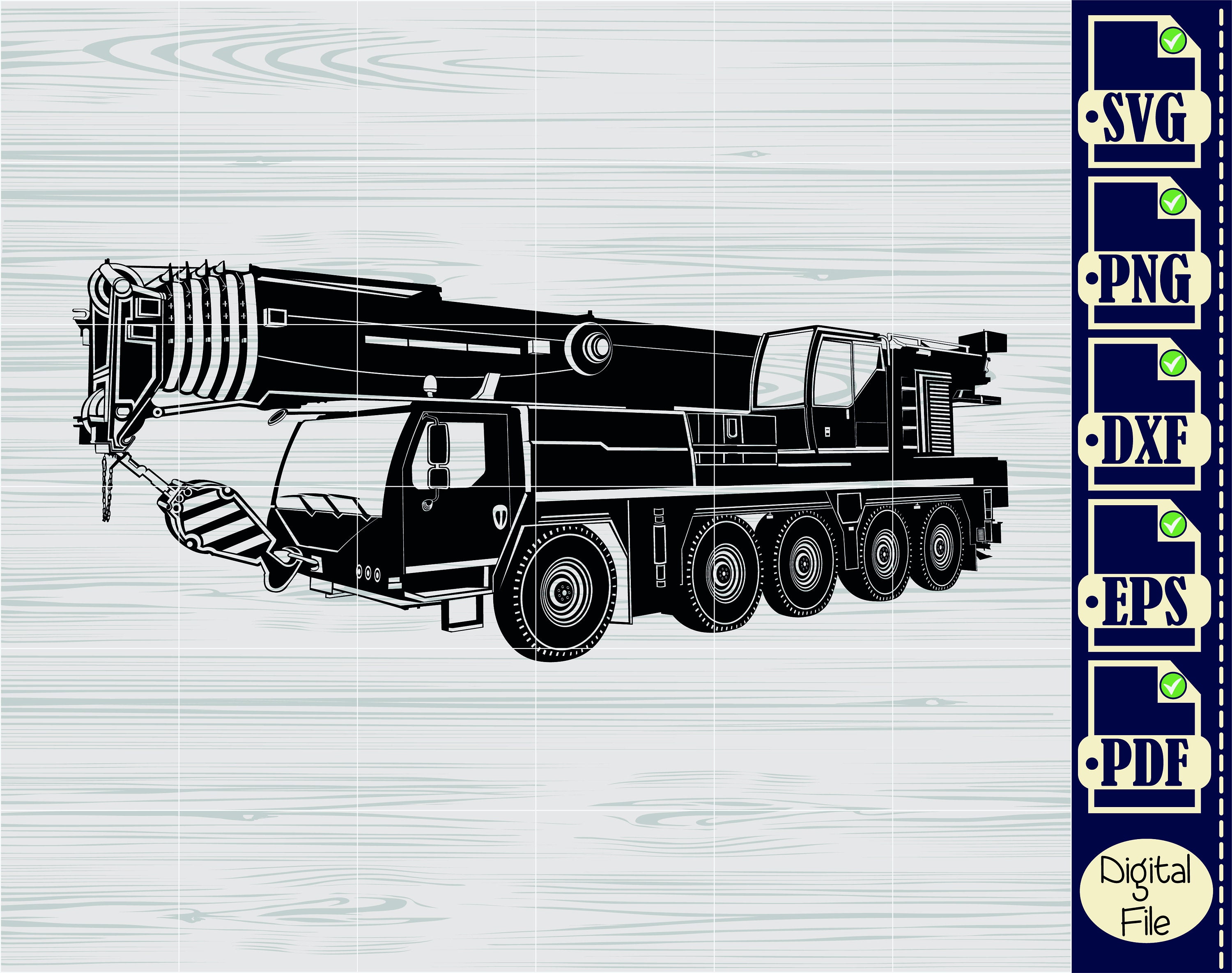 Crane Truck SVG Bundle Crane Truck SVG Crane Truck Clipart - Etsy Canada