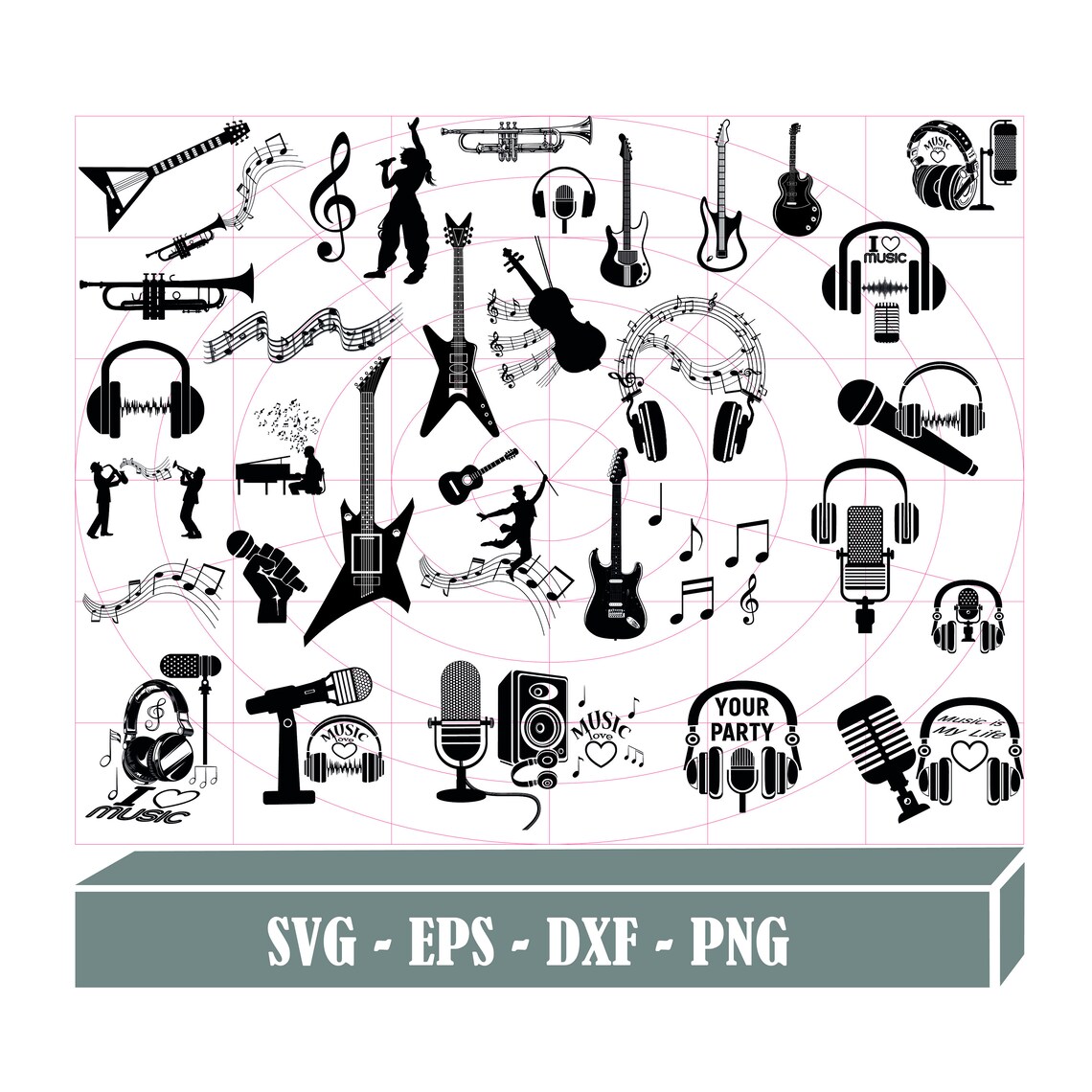 Music SVG Bundle Music SVG Music Clipart Music Cut Files - Etsy