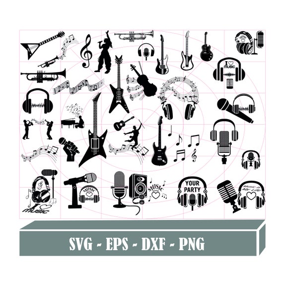 Music SVG Bundle Music SVG Music Clipart Music Cut Files - Etsy