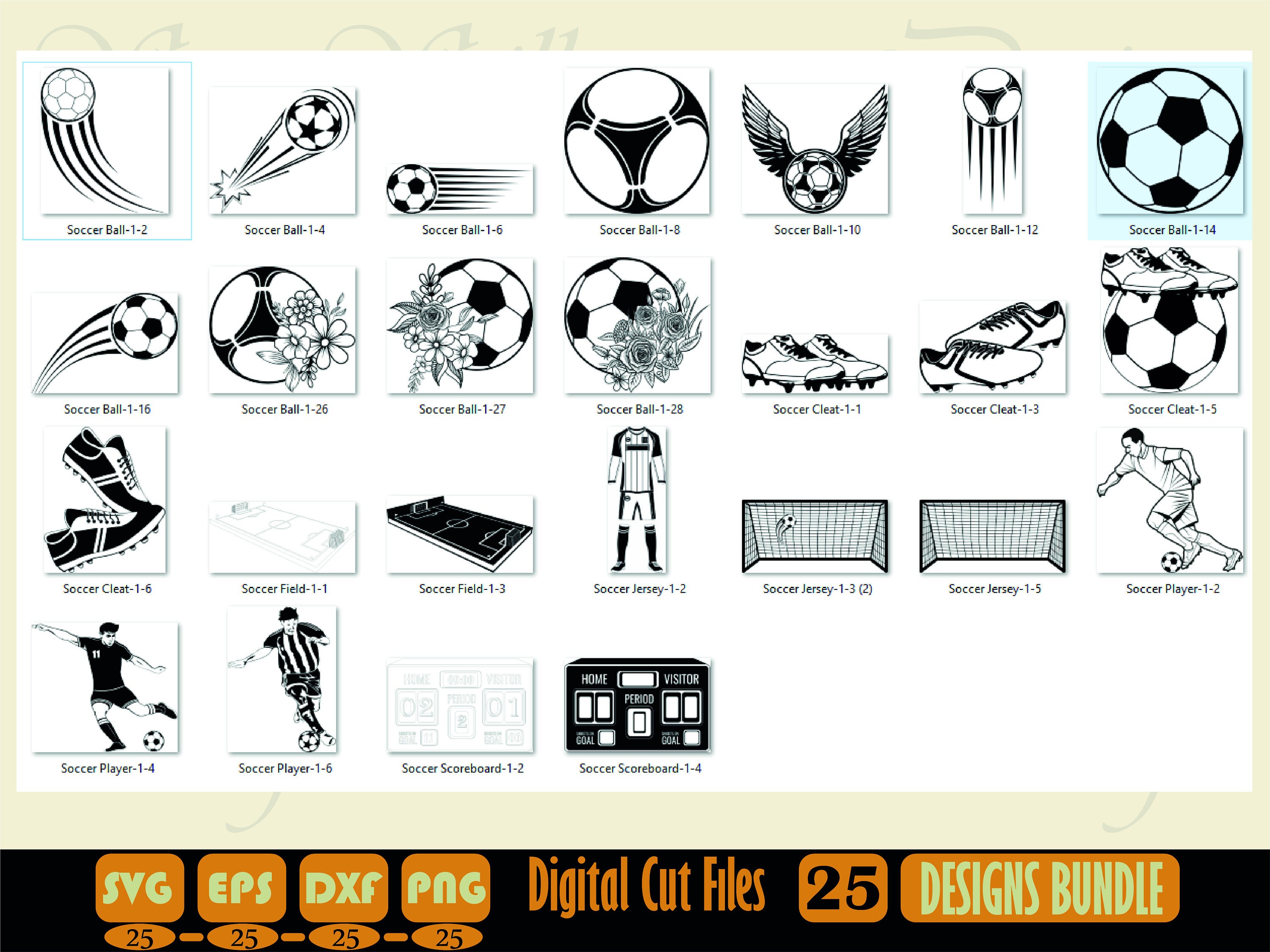 Soccer 2 SVG Bundle Soccer SVG Soccer Clipart Soccer Cut | Etsy
