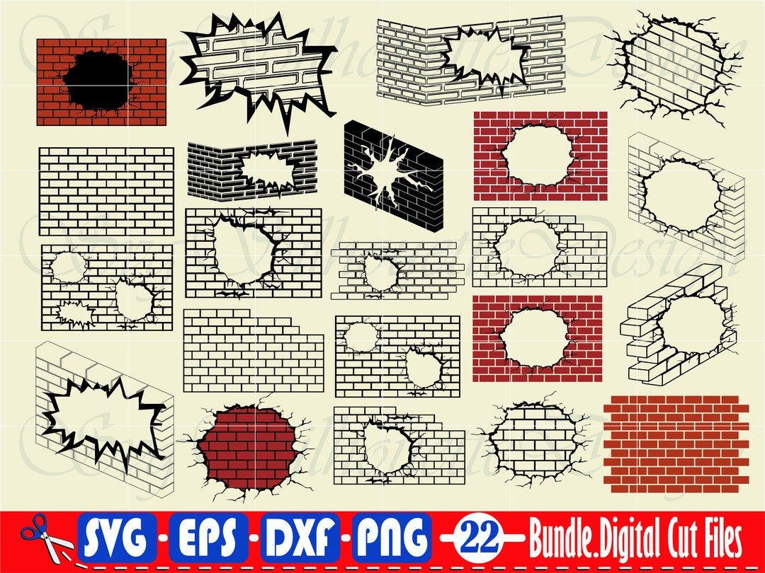 Brick Wall SVG 2, Brick Wall Svg, Bricks Svg, Brick Wall Clipart, Brick ...