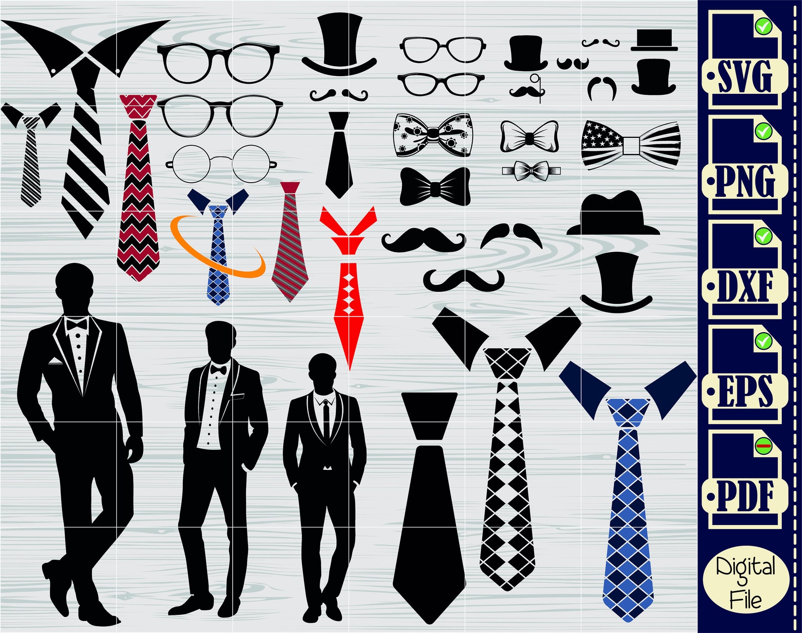 Tuxedo SVG Bundle Tuxedo SVG Suit Clipart Suit Bundle Svg - Etsy