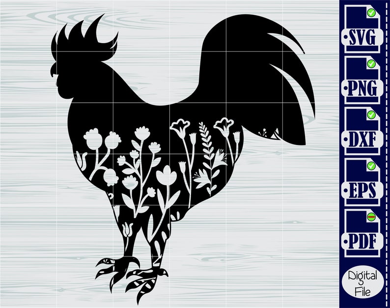 Rooster SVG Rooster SVG Bundle Rooster Clipart Rooster Cut - Etsy
