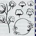 Cotton SVG File, Cotton Ball Svg, Cotton Branch Svg, Cotton Clipart ...