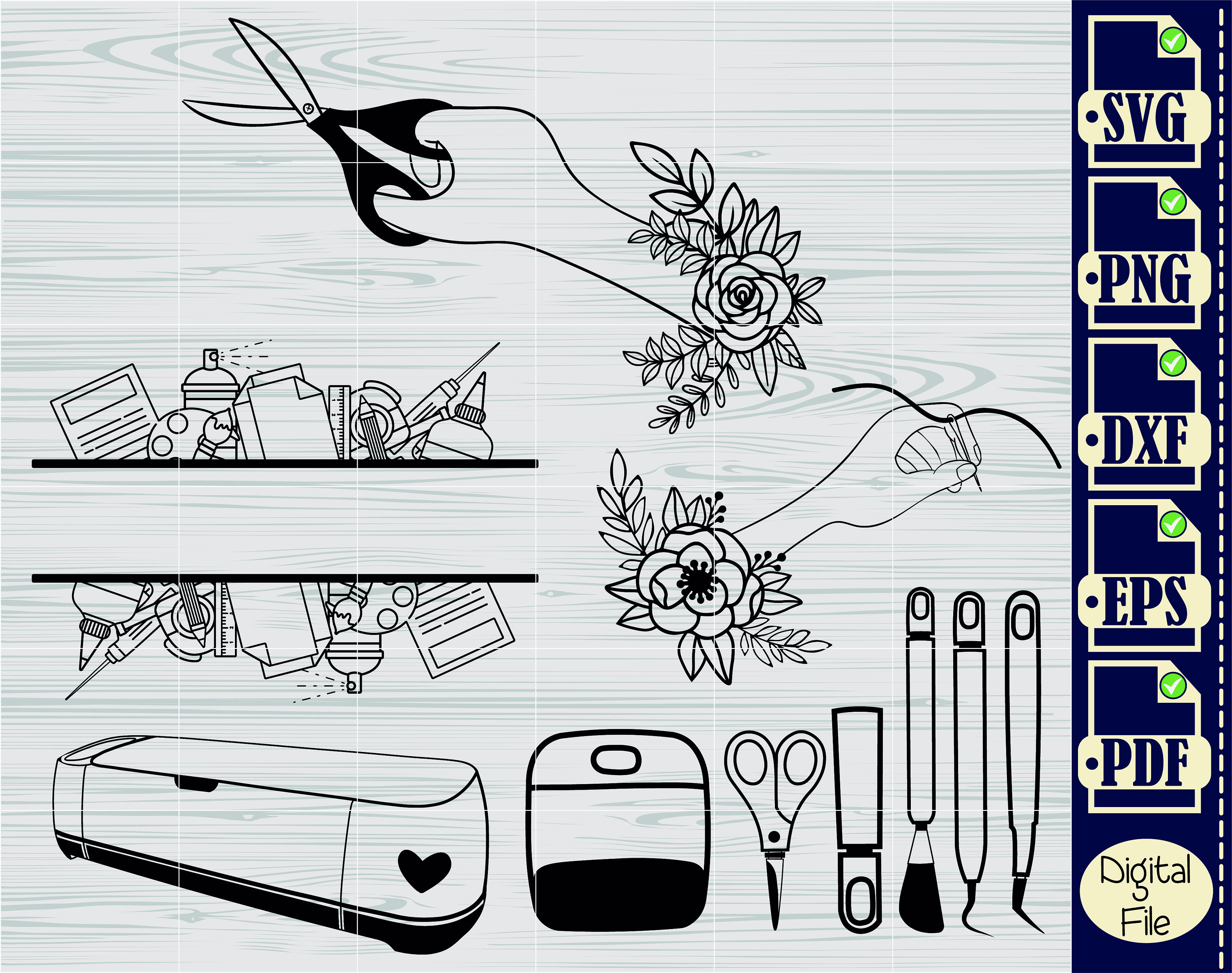 Crafting Tools SVG Bundle Crafting Svg Crafting Tool Clipart - Etsy ...