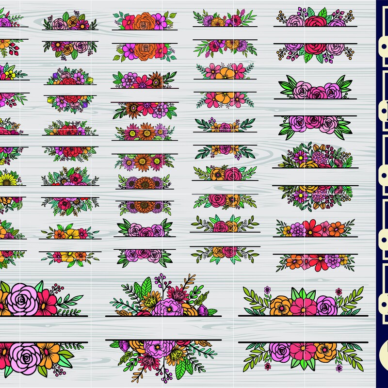 Flower Monogram - Etsy