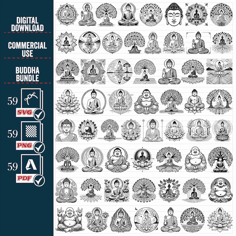 Buddha Art - Etsy