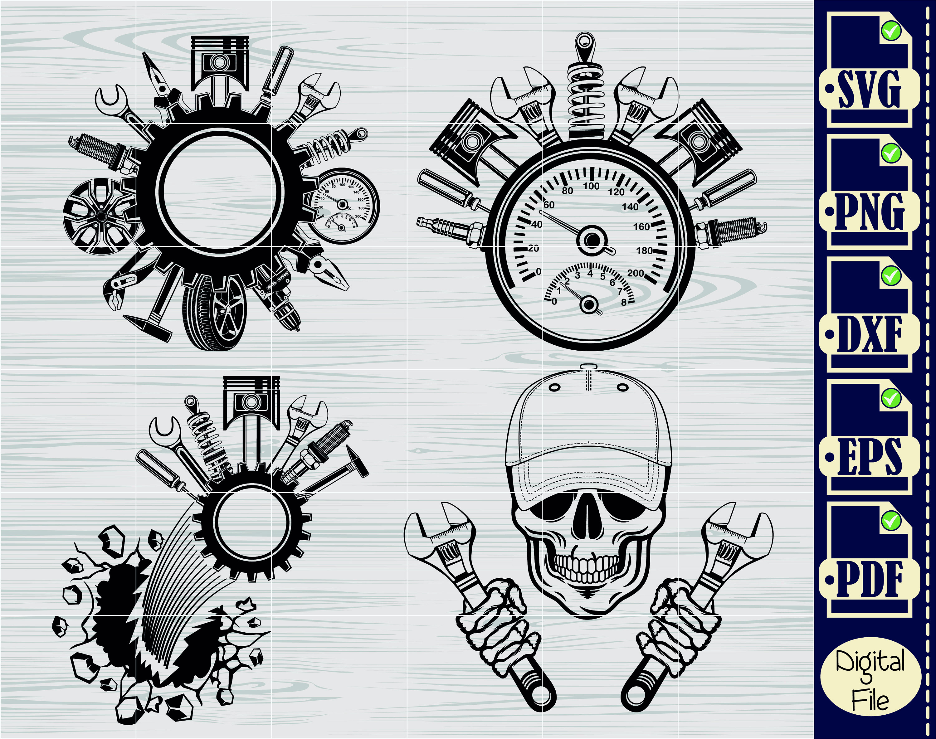 Mechanic SVG 3 Mechanic Logo Svg Repair Clipart Mechanic - Etsy Australia