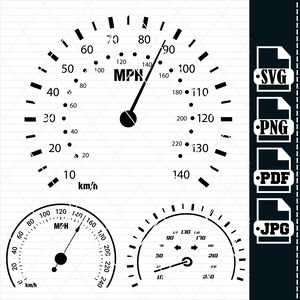 CAR SPEEDOMETER SVG, Pit Crew Svg, Driving Svg, Racing Svg, Speedometer ...
