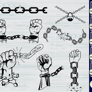 Chain SVG, Broken Chain SVG, Chain Clipart, Chain Files for Cricut ...