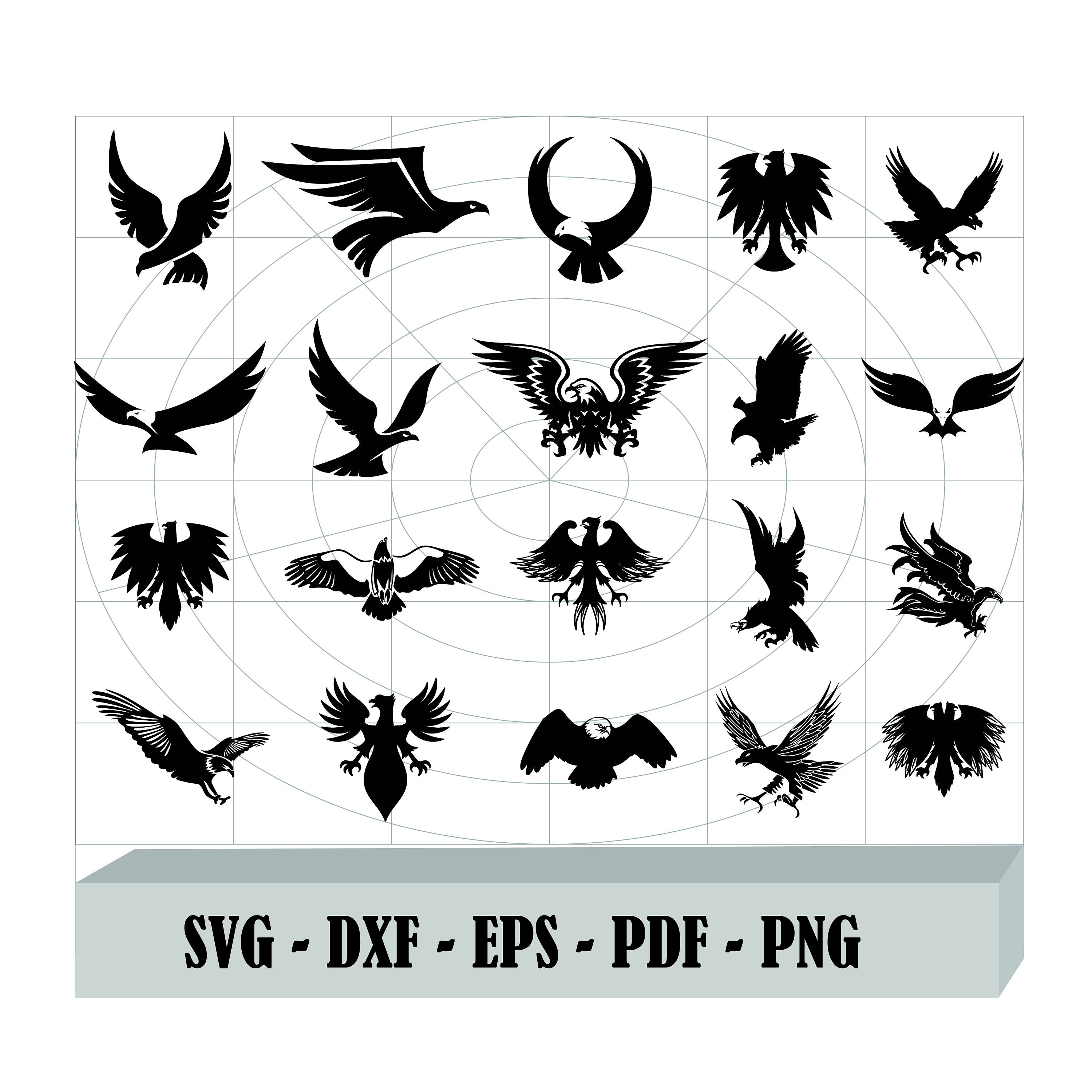 Flying Eagle SVG Files Eagle SVG Eagle Clipart Eagle Cut - Etsy