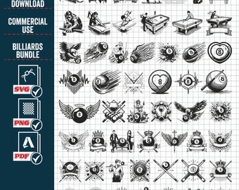 Billiards Decals - Etsy