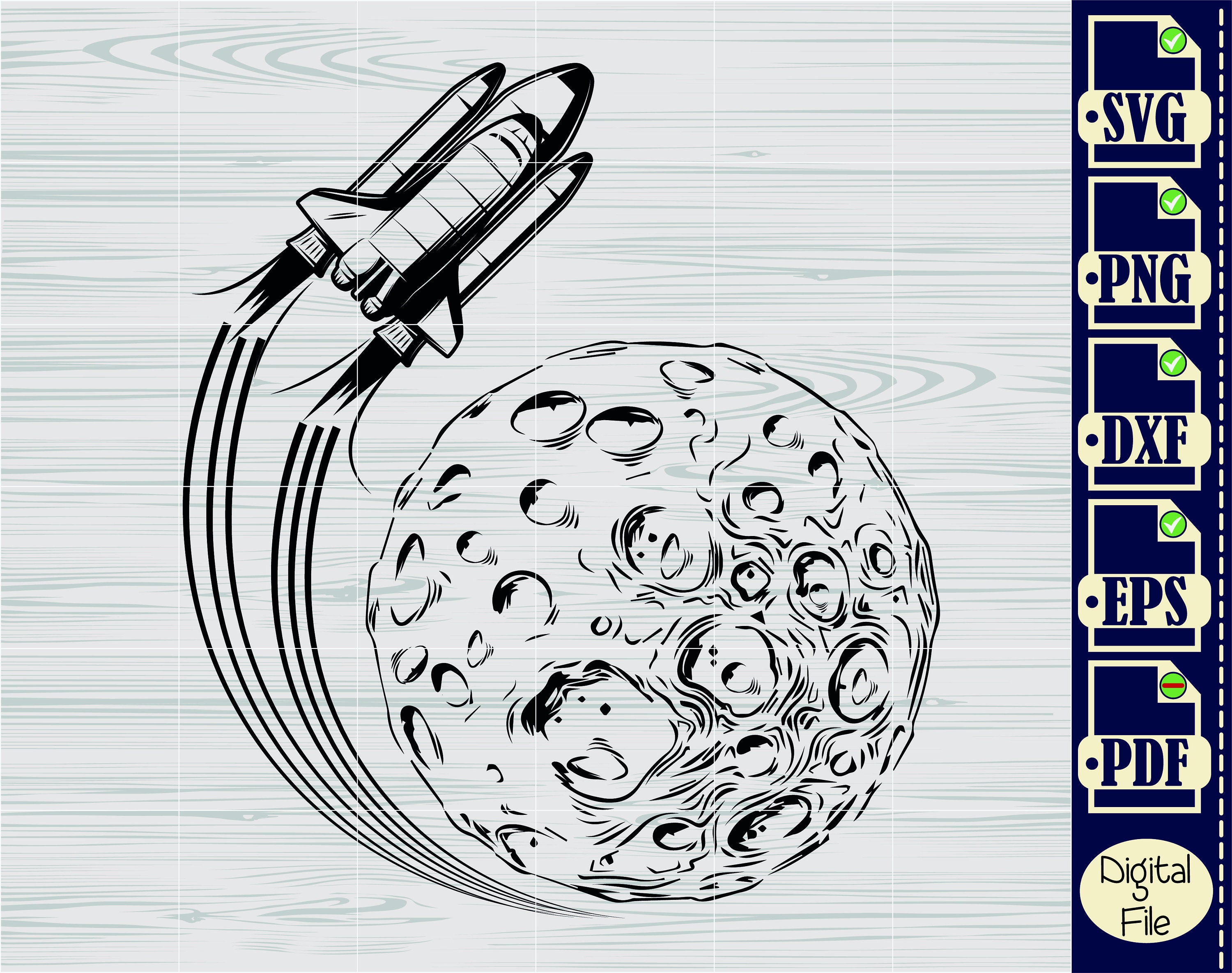 Rocketship SVG Spacecraft SVG Bundle Space Svg Clipart Cut - Etsy Australia