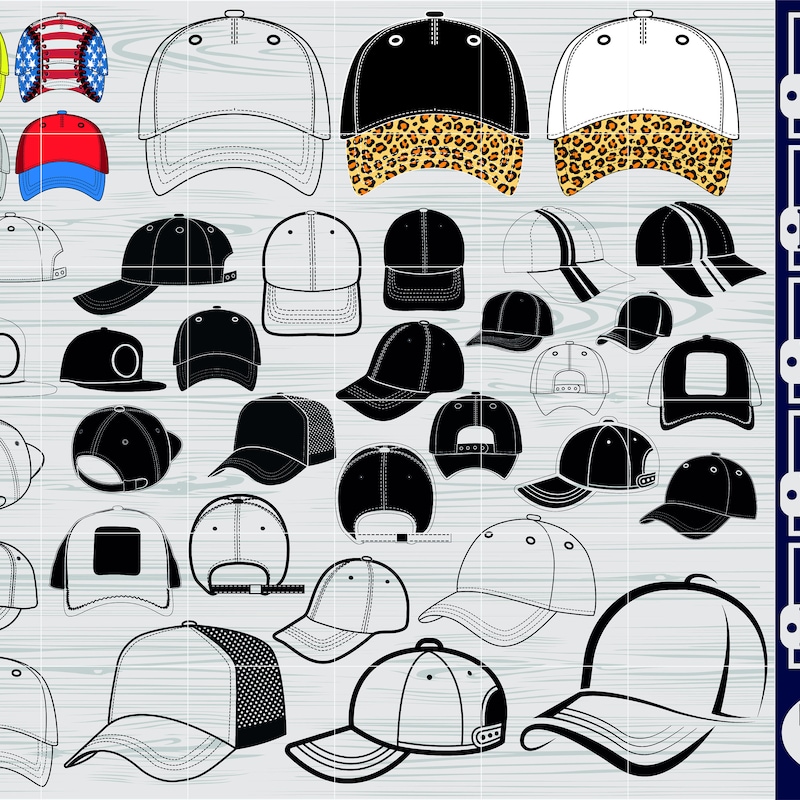 Baseball Cap Svg - Etsy