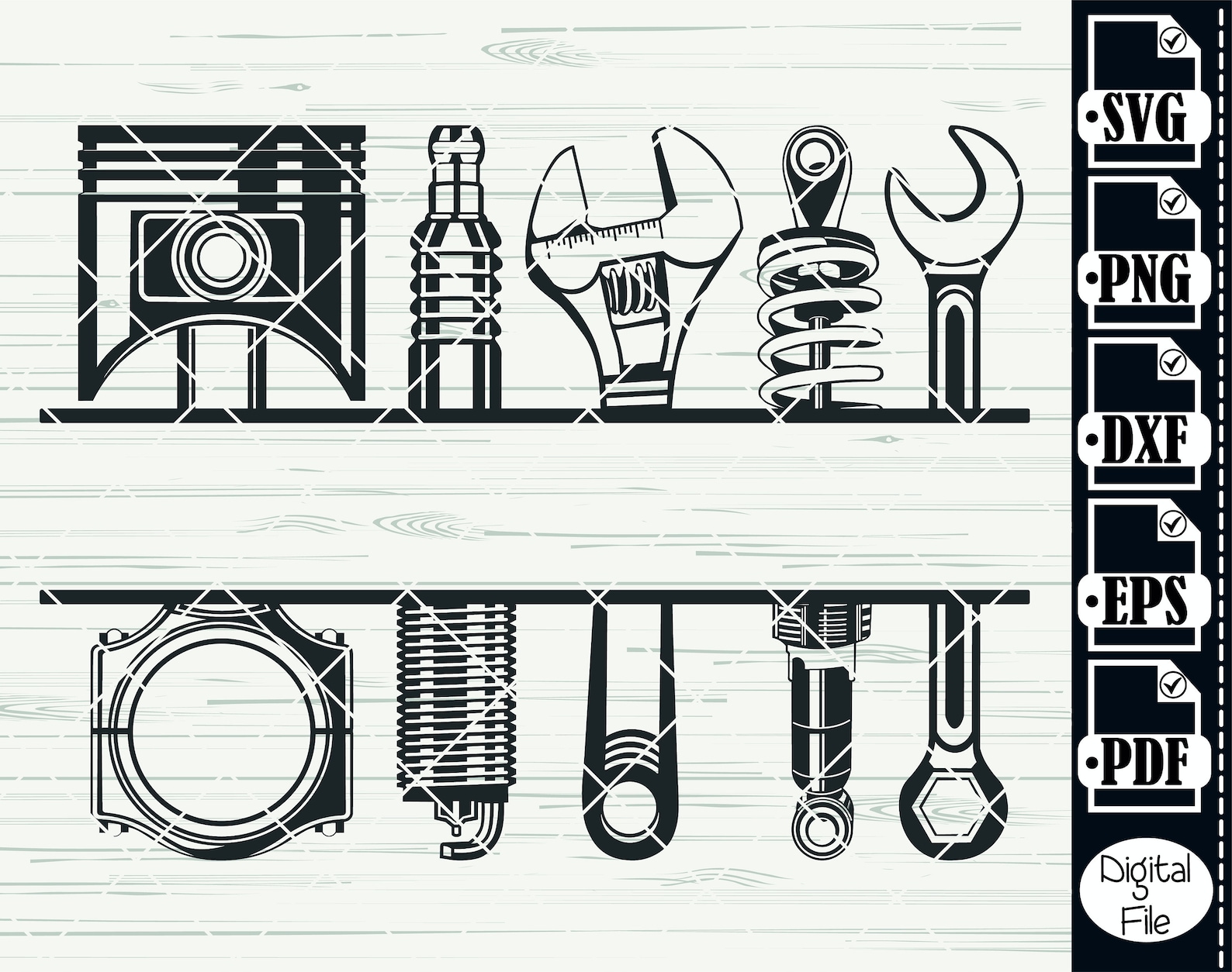 Mechanic SVG 2, Mechanic Logo SVG Repair, Clipart, Files for Cricut ...