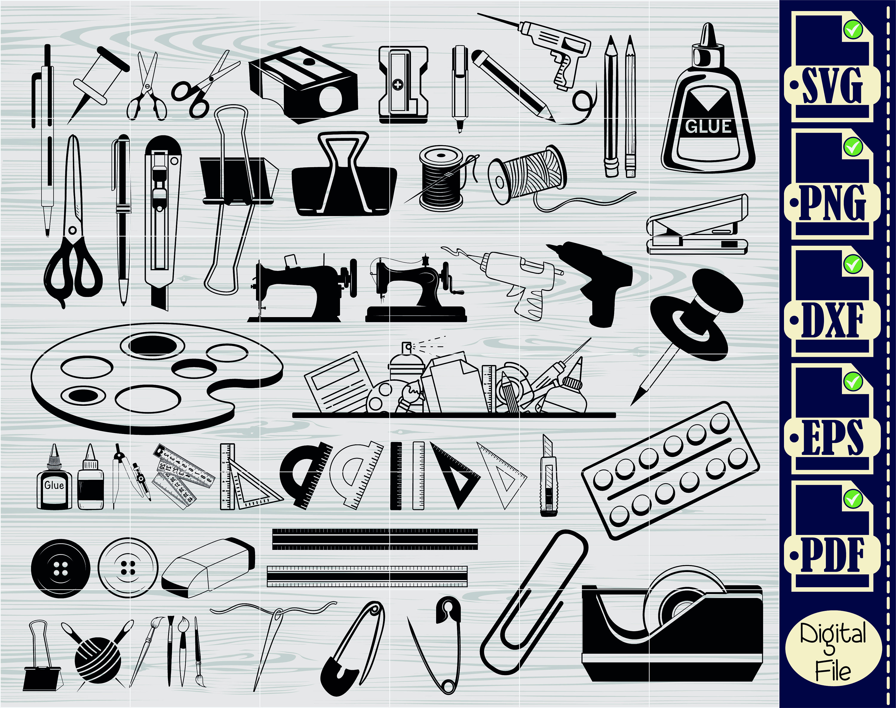 Crafting Tools SVG Bundle Crafting Svg Crafting Tool Clipart - Etsy ...