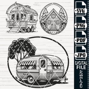 Vintage Camper SVG, Caravan Svg, Motorhome SVG, Camping SVG, Camper ...