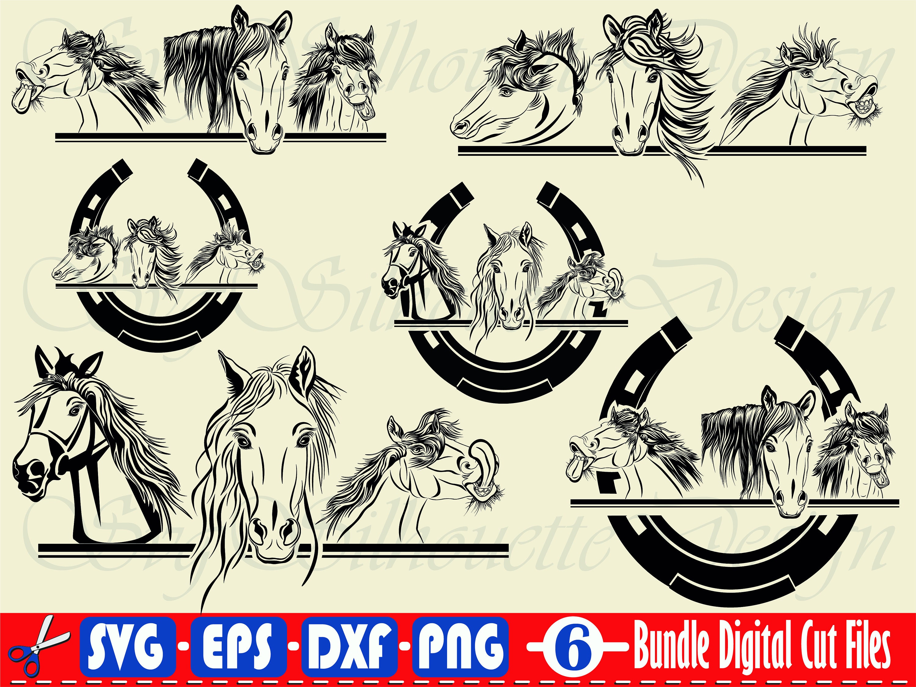 Horse 5 SVG Horse SVG Bundle Horse Cut File Horse - Etsy