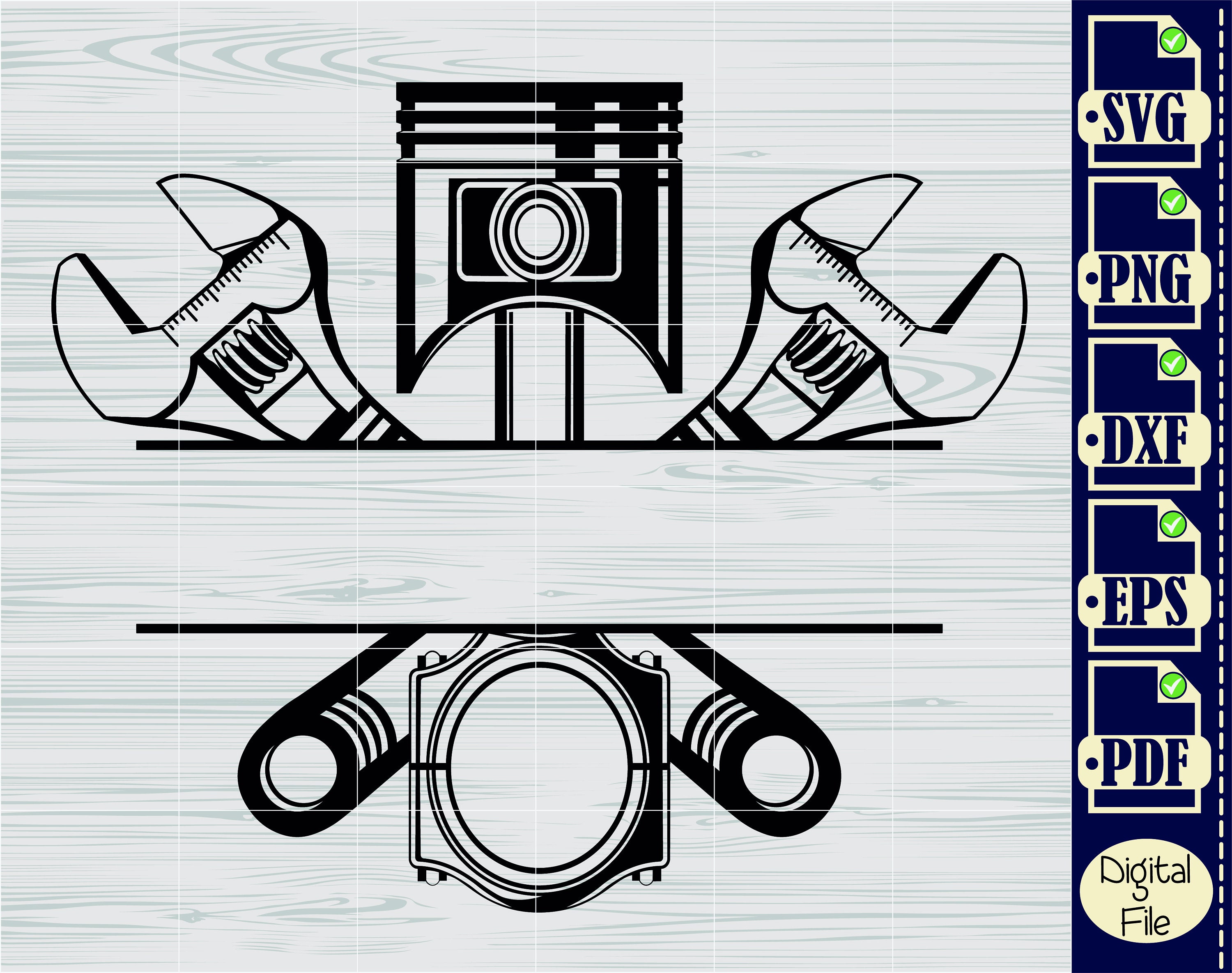 Mechanic SVG 2 Mechanic Logo SVG Repair Clipart Files for - Etsy Canada