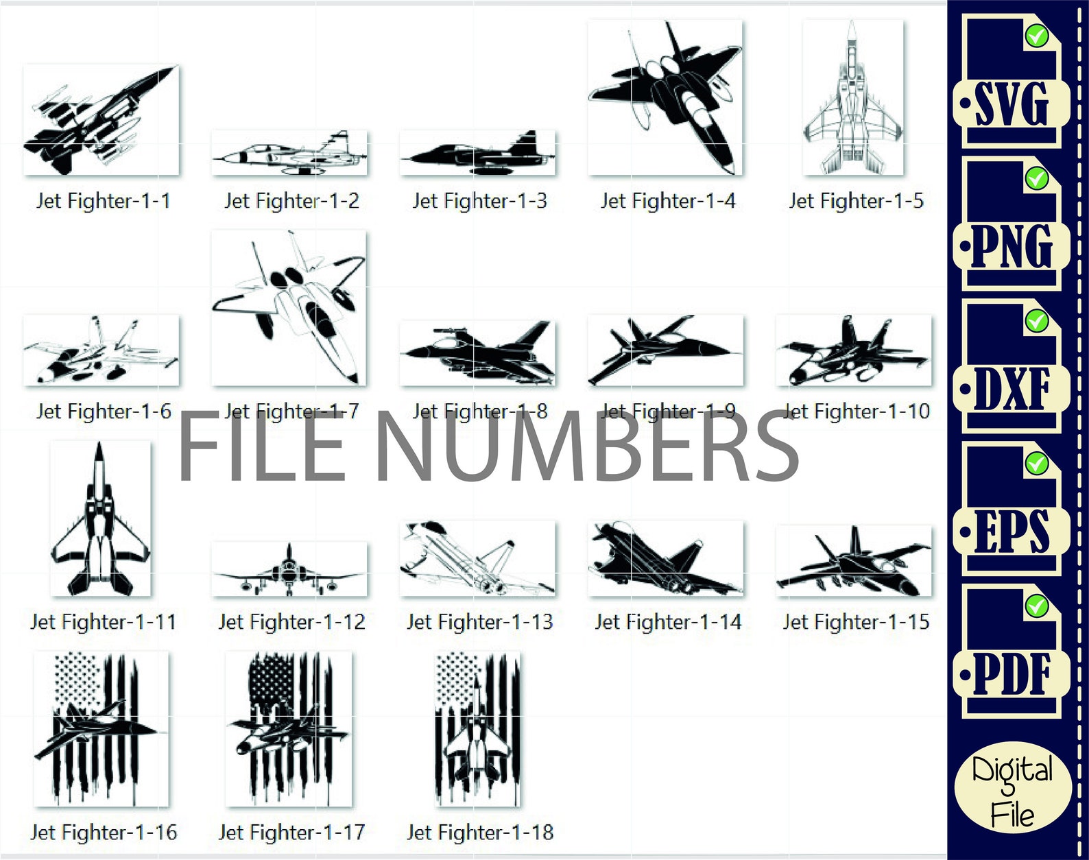 Jet Fighter SVG Bundle Air Force Fighter Jet Flag Svg - Etsy