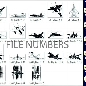 Jet Fighter SVG Bundle, Air Force Airplane Cut Files (digital File) - Etsy