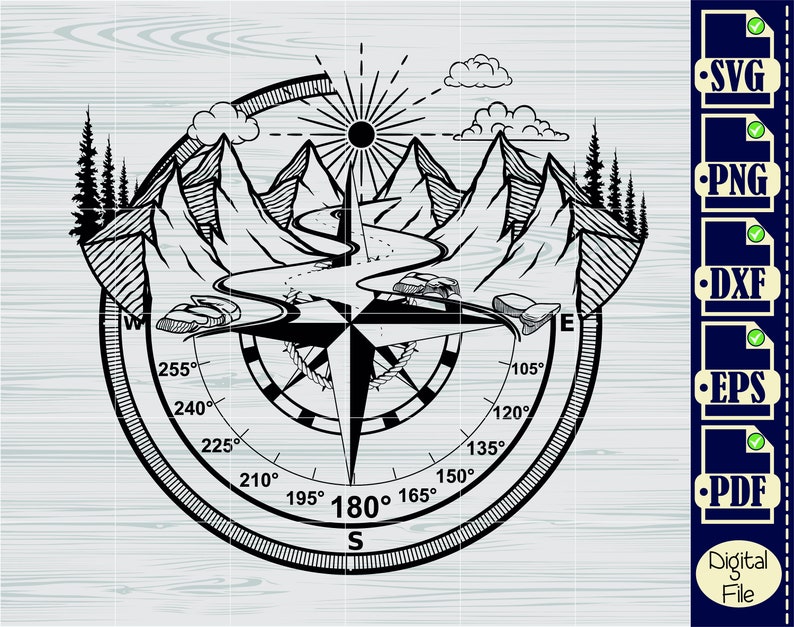 Nautical Compass SVG Bundle, Ocean Adventure Clipart (cut Files) - Etsy