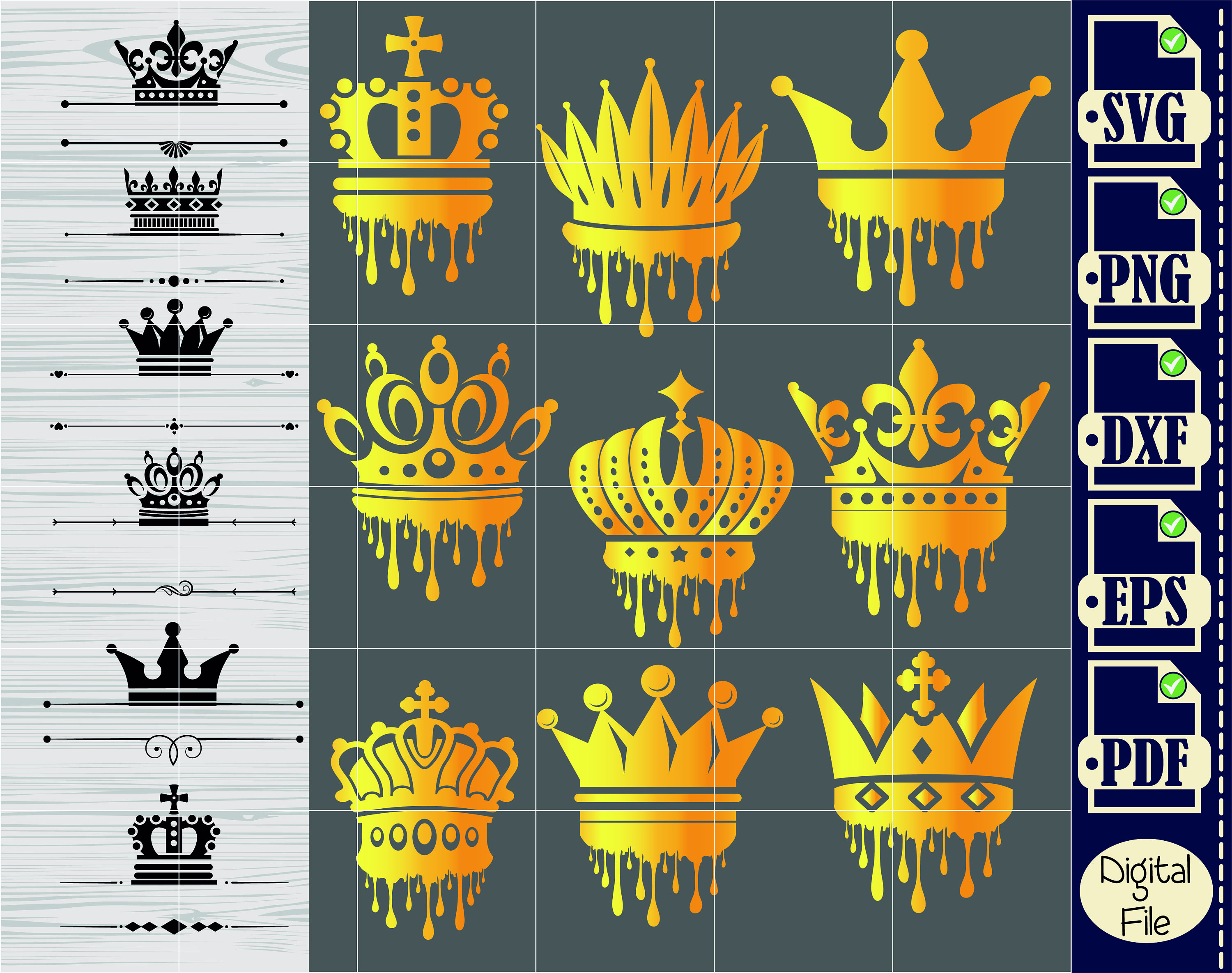 Crown Bundle Svg King Crown Svg Queen Crown Svg Queen Crown - Etsy Canada