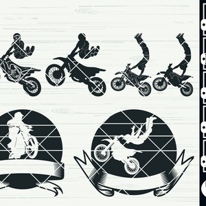 Motocross Rider Svg,3, Dirt Bike Monogram Split, Moto Cross Svg, Motor ...