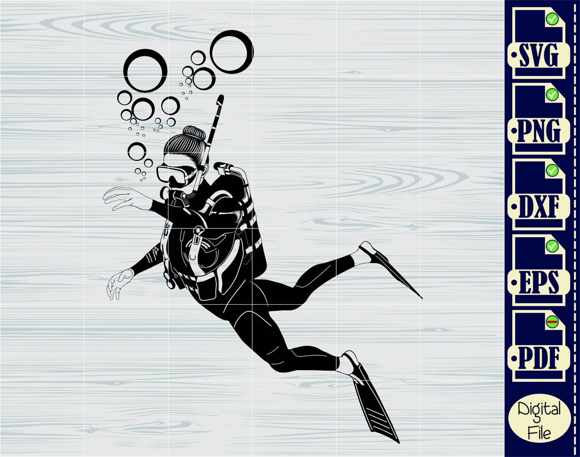 Scuba Diving SVG Bundle Snorkeling SVG Clipart Scuba Diving - Etsy