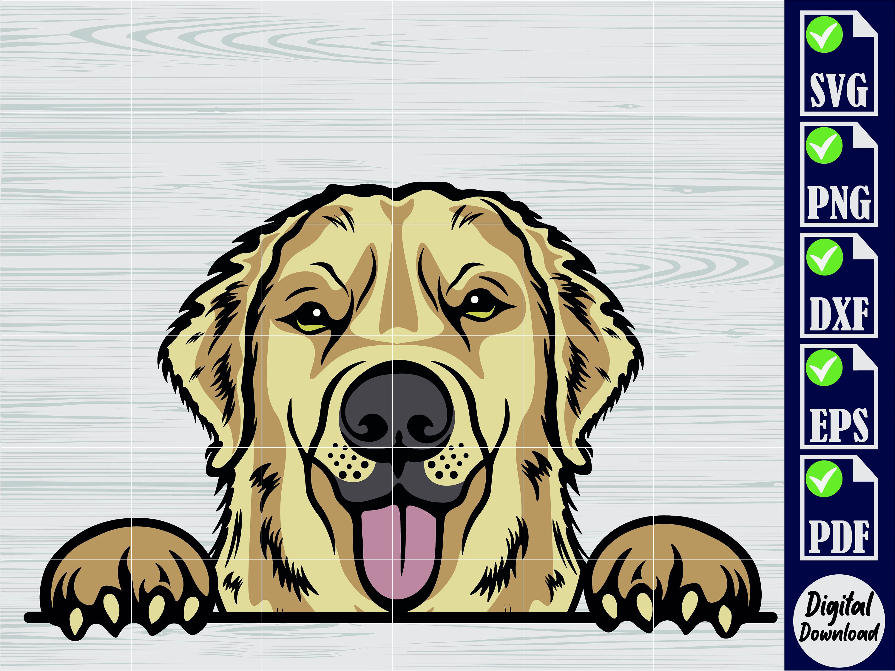 Golden Retriever SVG 2 Golden Svg Dog Svg Files for Cricut - Etsy