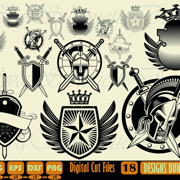 Shield Svg - Etsy