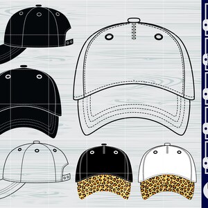 Baseball Cap SVG Bundle, Snapback Hat Cut Files (svg, Png, Dxf, Eps) - Etsy