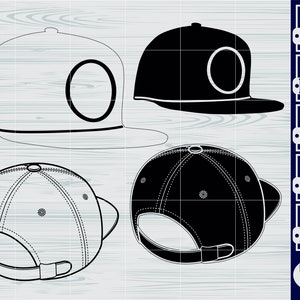 Baseball Cap SVG Bundle, Snapback Hat Cut Files (svg, Png, Dxf, Eps) - Etsy