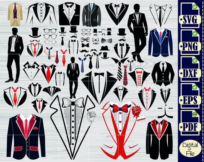 Suit Svg. Suit Png. Suit Clipart. Suit Cut File. Suit Cutting Set. Suit ...