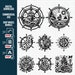 Ship Wheel SVG Bundle, Nautical Steering Wheel Clipart (digital ...