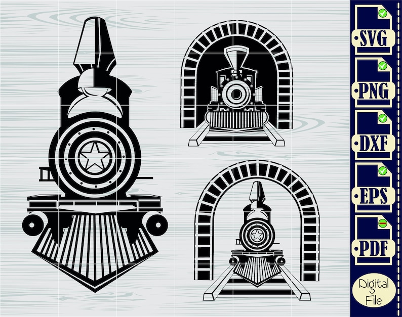 Train SVG Locomotive Svg Steam Engine SVG Bundle Train - Etsy