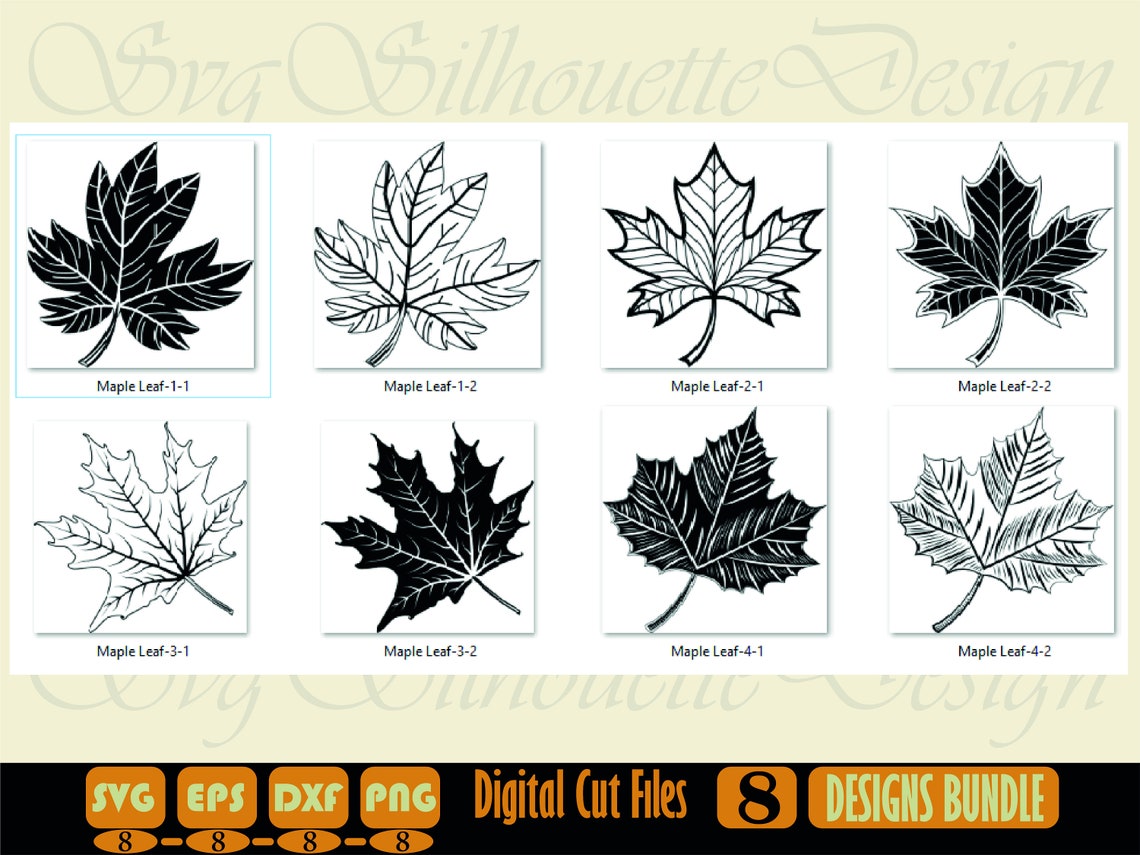 Maple Leaf SVG Bundle Maple Leaf SVG Maple Leaf Clipart Cut - Etsy Canada